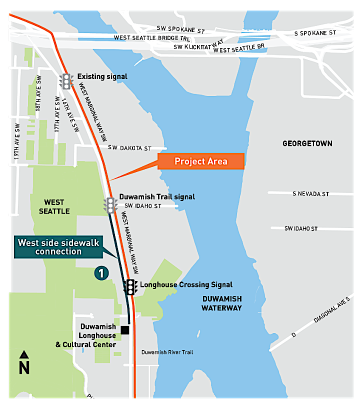 SDOT: Continuing construction on the Duwamish Longhouse signal ...